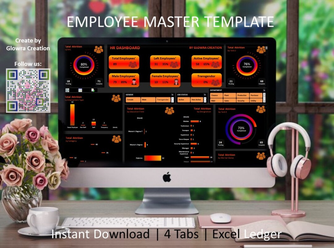 Employee Master Template - Etsy