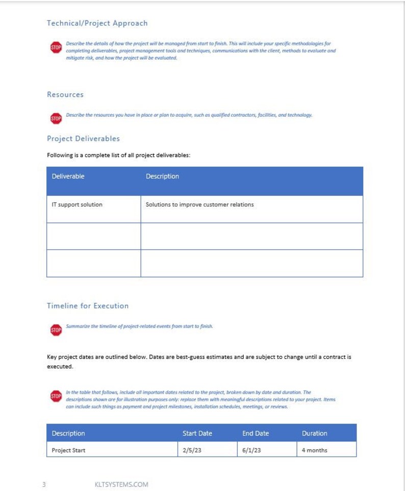 Scope of Work Template | SOW Template | Microsoft Word Template ...