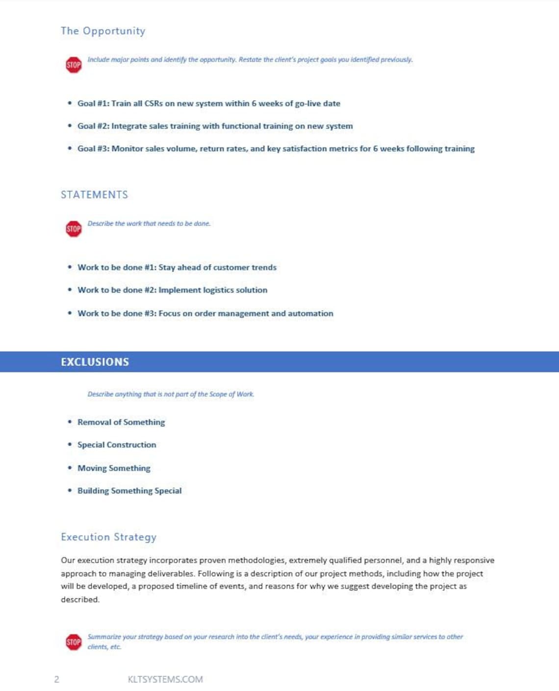 Scope of Work Template | SOW Template | Microsoft Word Template ...