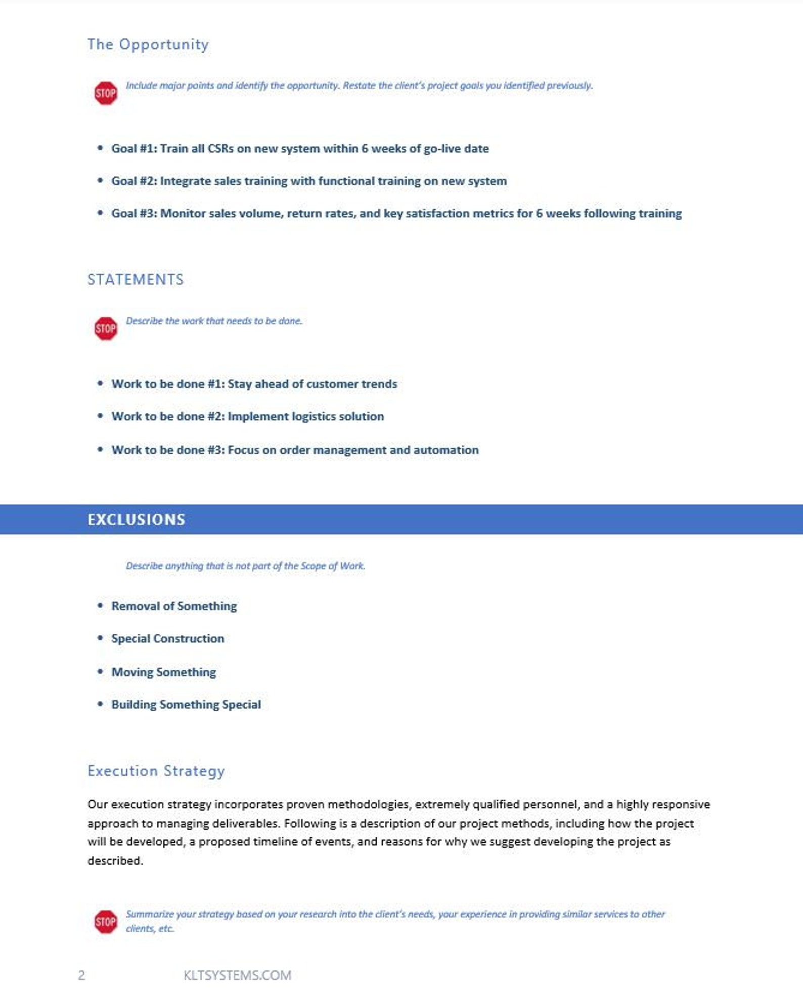 Scope of Work Template | SOW Template | Microsoft Word Template ...