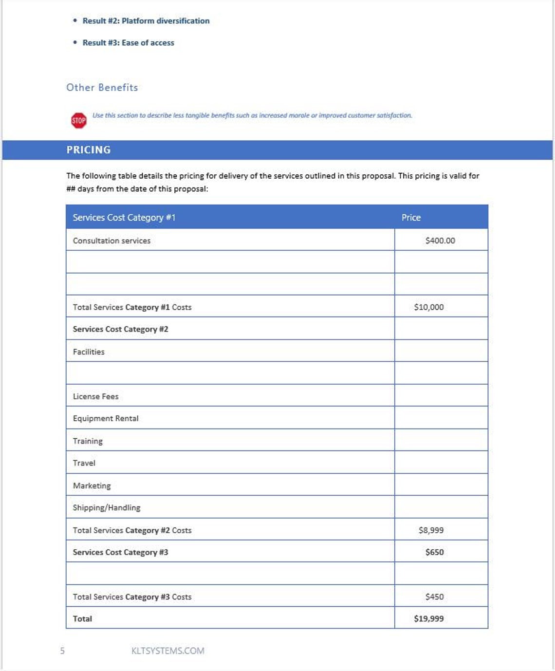 Scope of Work Template | SOW Template | Microsoft Word Template ...