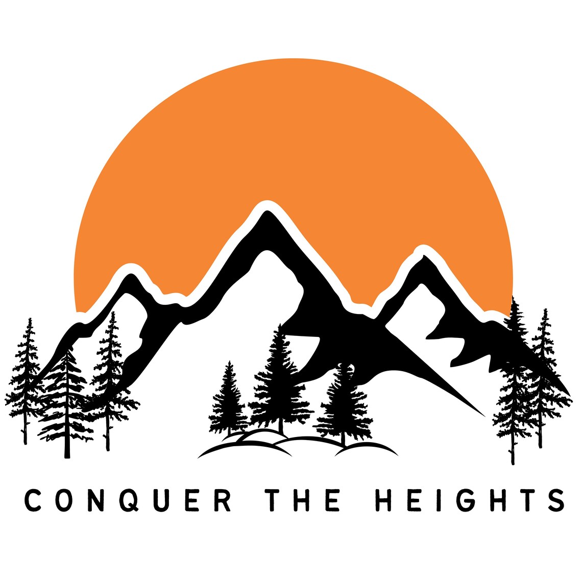 Mountain Nature SVG Conquer the Heights Png Pdf Jpg - Etsy