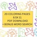 Bible Verse Coloring Pages | 20 Printable PDF Download | Christian Kids ...