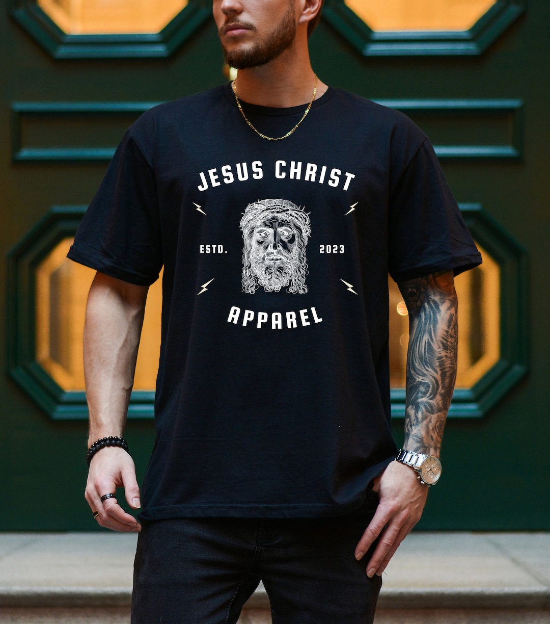 Jesus Faith Shirt Christian Mens Apparel Streetwear Christian - Etsy