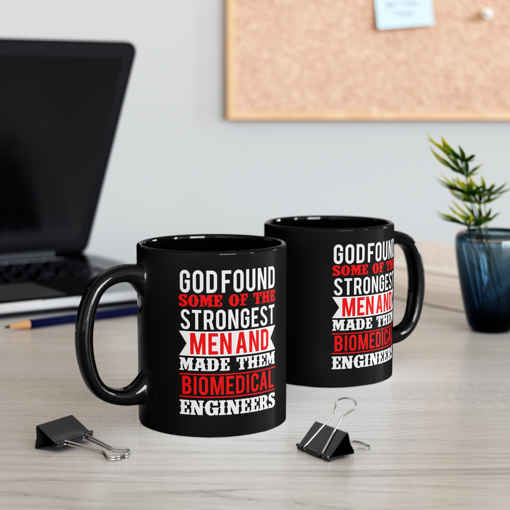 Biomedical Engineer Black Mug, Mug for Engineers, Engineer Graduation ...