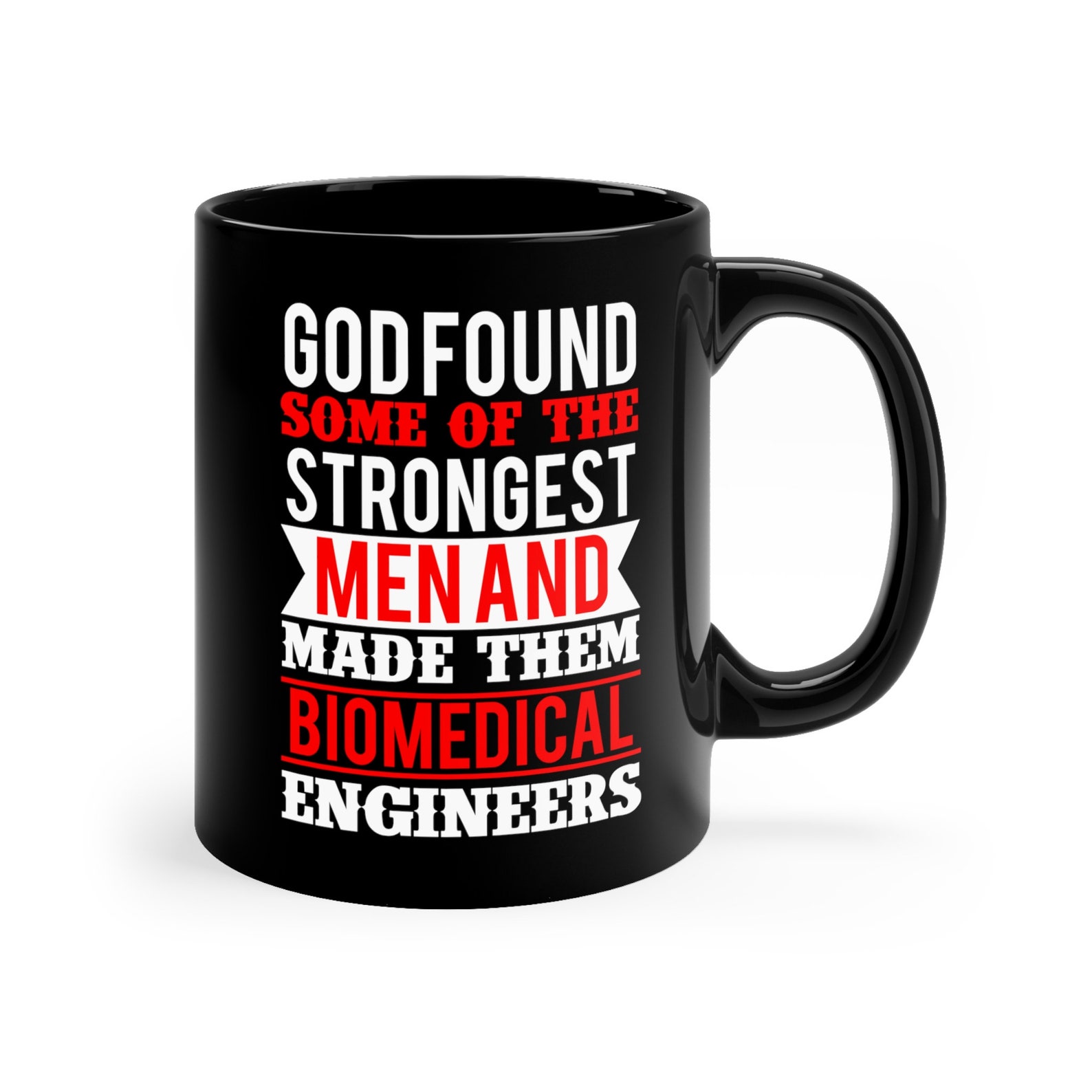 Biomedical Engineer Black Mug, Mug for Engineers, Engineer Graduation ...