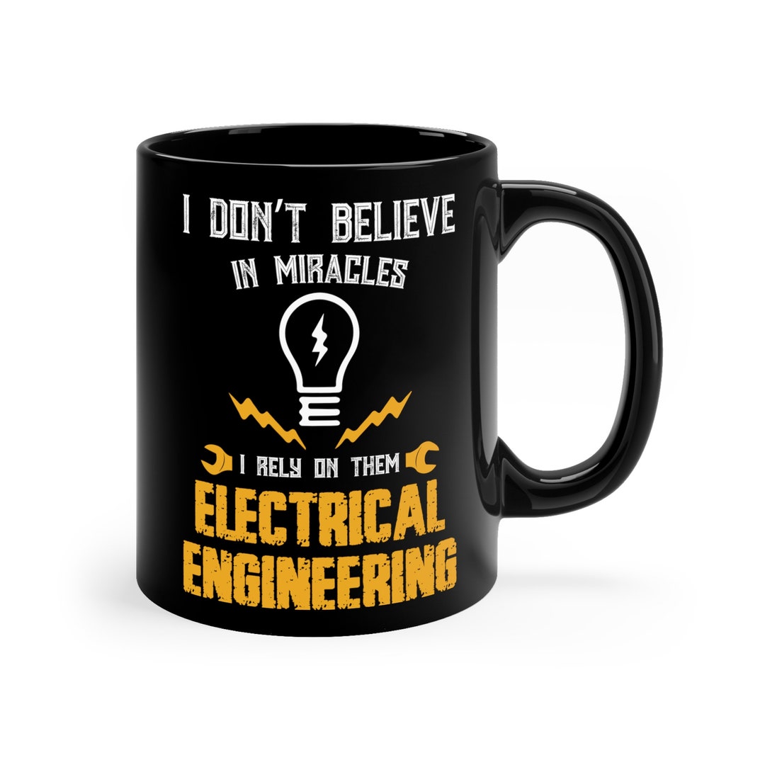 Electrical Engineer Black Mug, Mug for Engineers, Engineer Graduation ...