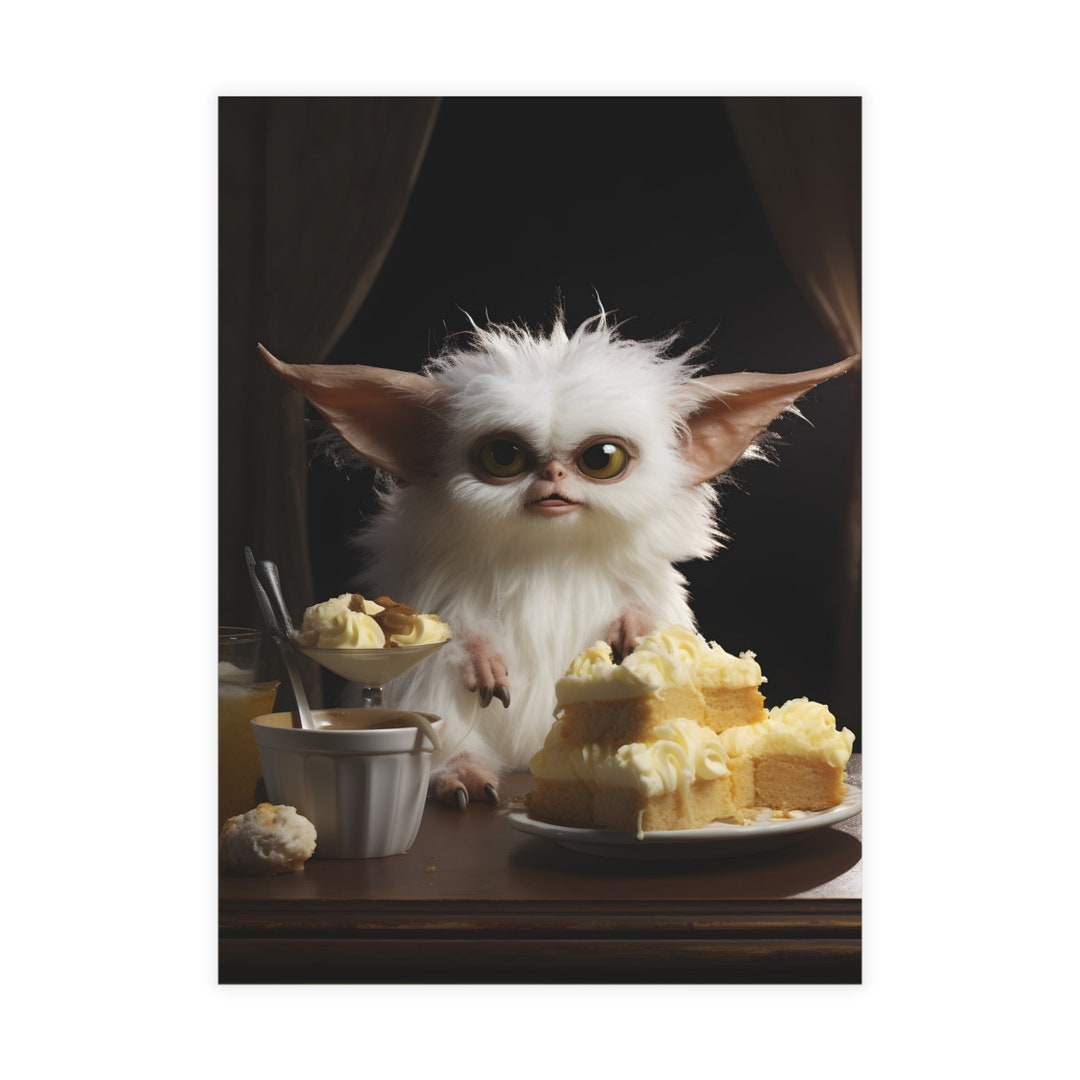 Mini Fluffy Monster Post Card, Changeling Baby - Etsy