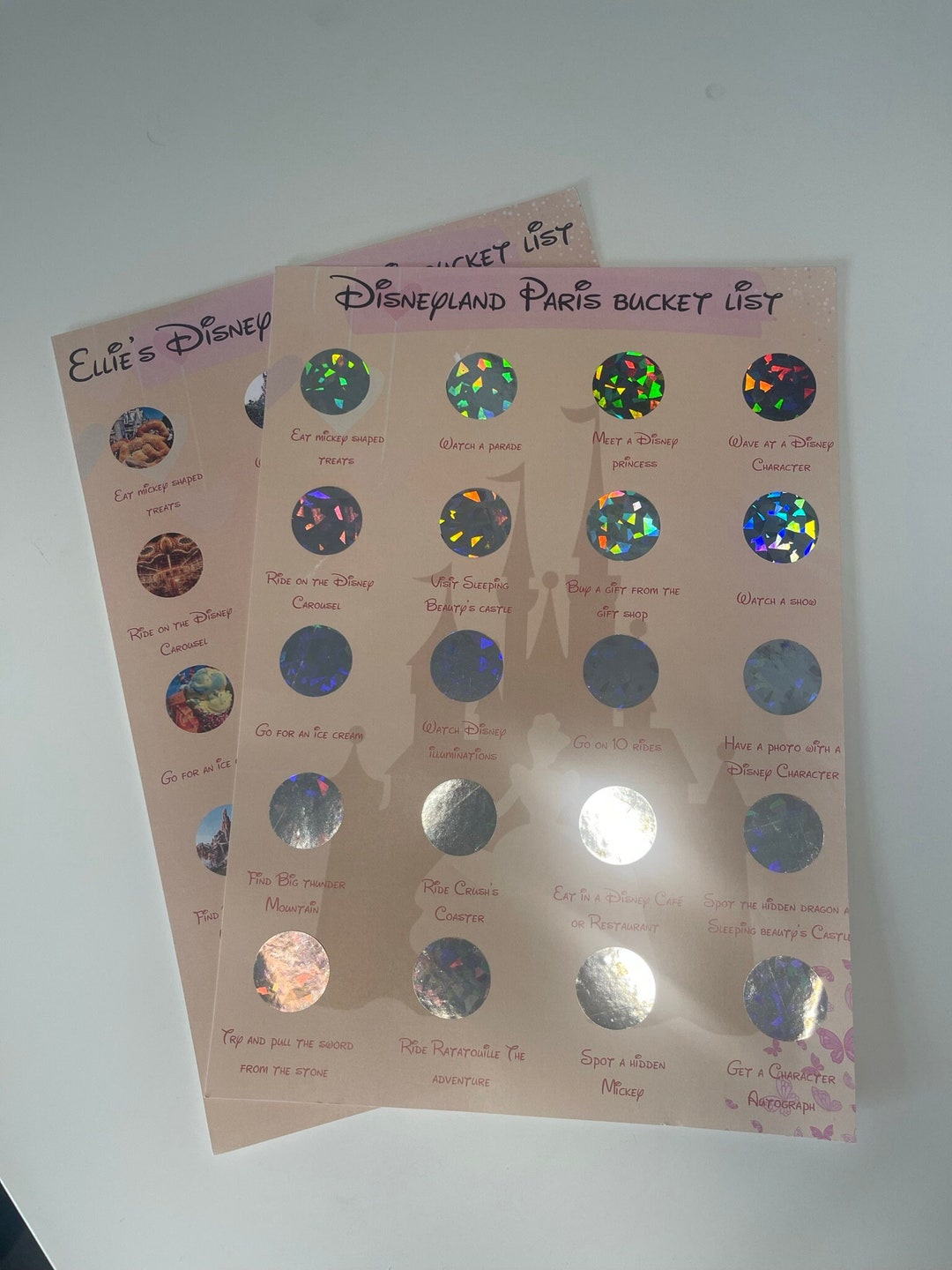 Disneyland Scratch to Reveal/scratch Off/bucket List Holiday Poster. A ...