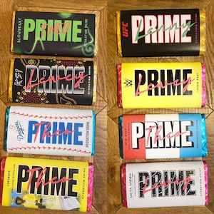 Prime Personalised Chocolate Bar Wrapper - Etsy