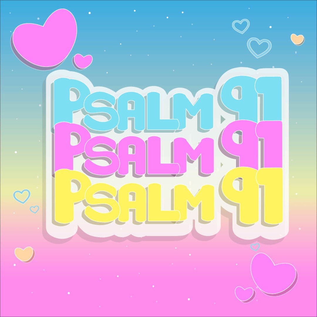 Psalm 91 - Cute and Colourful Digital Art - Etsy