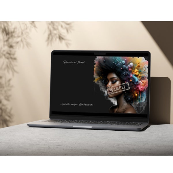 Black Woman Desktop Wallpaper - Etsy