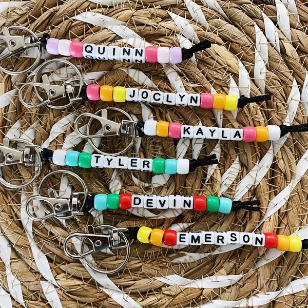 Beaded Keychain - Etsy