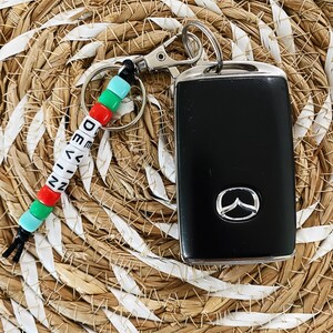 Personalized Name Keychains, Personalized Beaded Keychains, End of Year ...