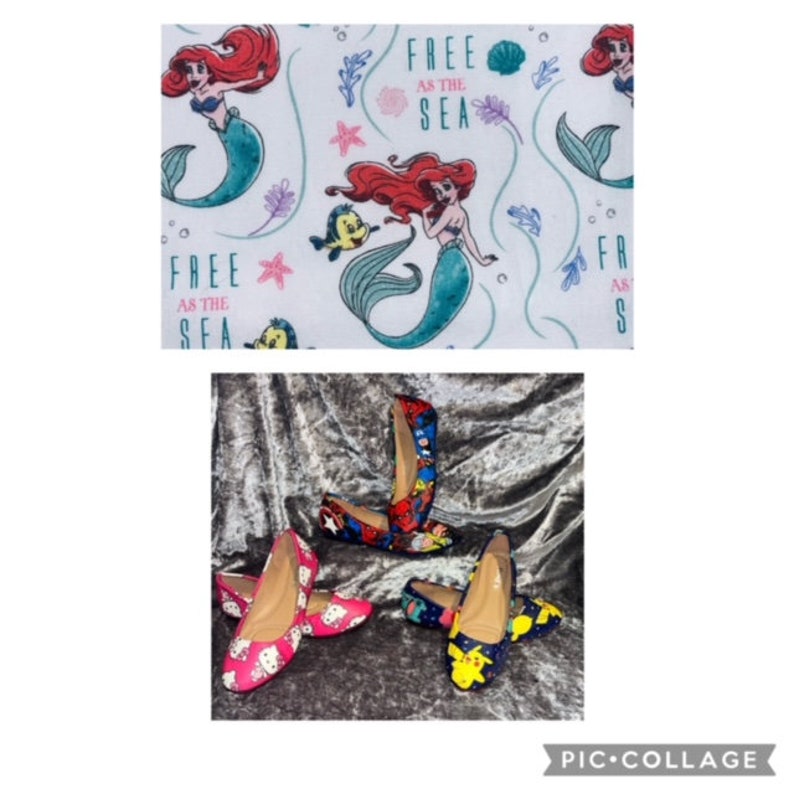 Disney Inspired Ariel / Little Mermaid Ballet Pumps - Etsy