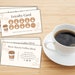 Coffee Shop Loyalty Card Template: Customizable Rewards (canva) - Etsy