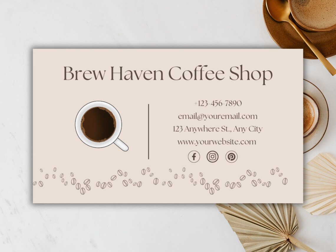Coffee Loyalty Card Template, Rewards Card for Cafe, Customer Punch ...
