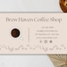 Coffee Loyalty Card Template, Rewards Card for Cafe, Customer Punch ...