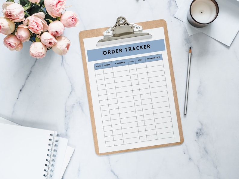 Order Tracker for Small Business, Order Log, Sales Tracker, Order ...