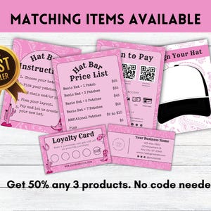 Trucker Hat Bar Printable, Upcoming Event Flyer, Canva Template, Craft ...