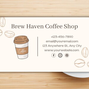 Coffee Loyalty Card Template, Rewards Card for Cafe, Customer Punch ...