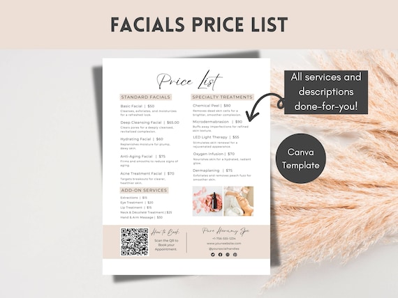Spa Treatments Prices