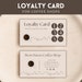 Coffee Loyalty Card Template, Rewards Card for Cafe, Customer Punch ...