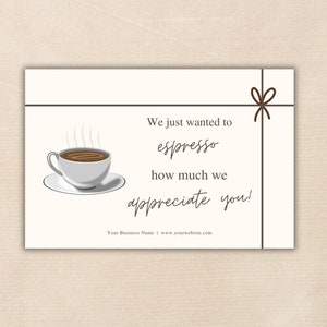 Coffee Shop Gift Certificate Template: Editable Canva Designs (digital ...