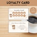 Coffee Shop Loyalty Card Template: Customizable Rewards (canva) - Etsy