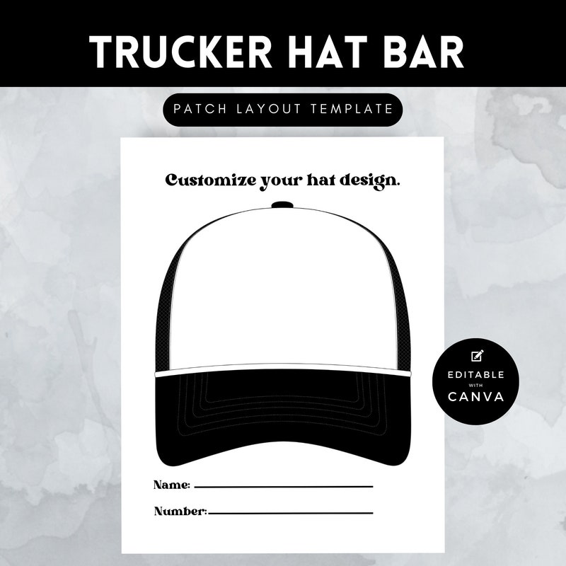 Hat Patch Template - Etsy