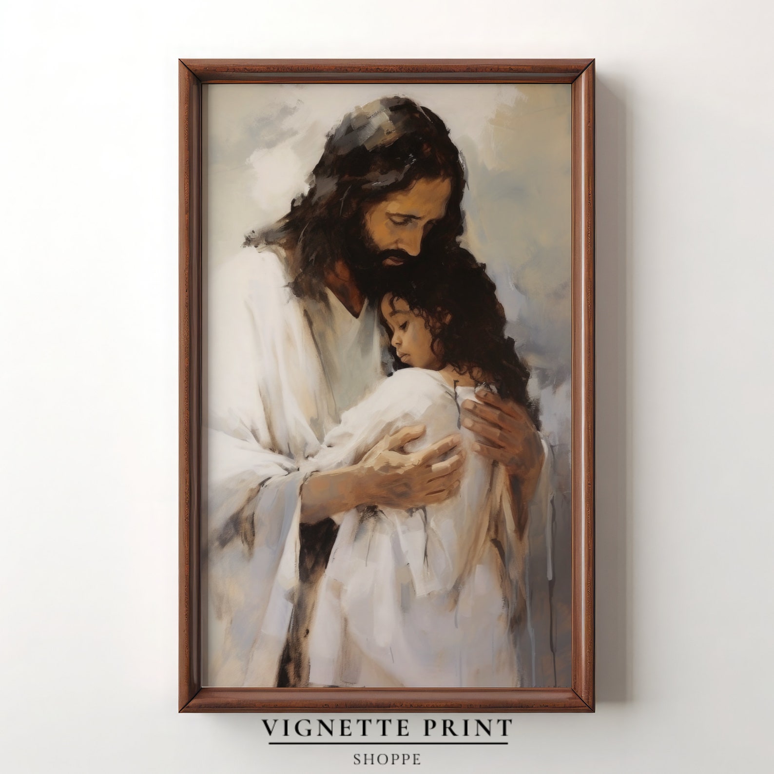 Jesus - Loving Embrace | Jesus Holds Little Girl | Printable Art ...