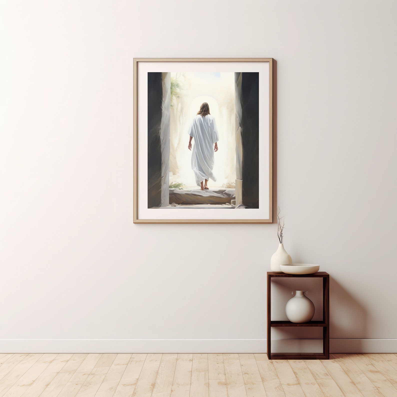 He is Risen the Tomb is Empty Jesus Leaving the Garden Tomb Print Art ...