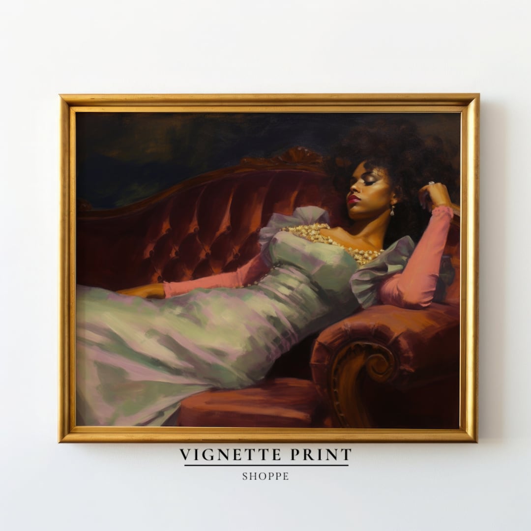 Woman Resting on Chaise | Oil Painting | Print Art | Home Decor ...