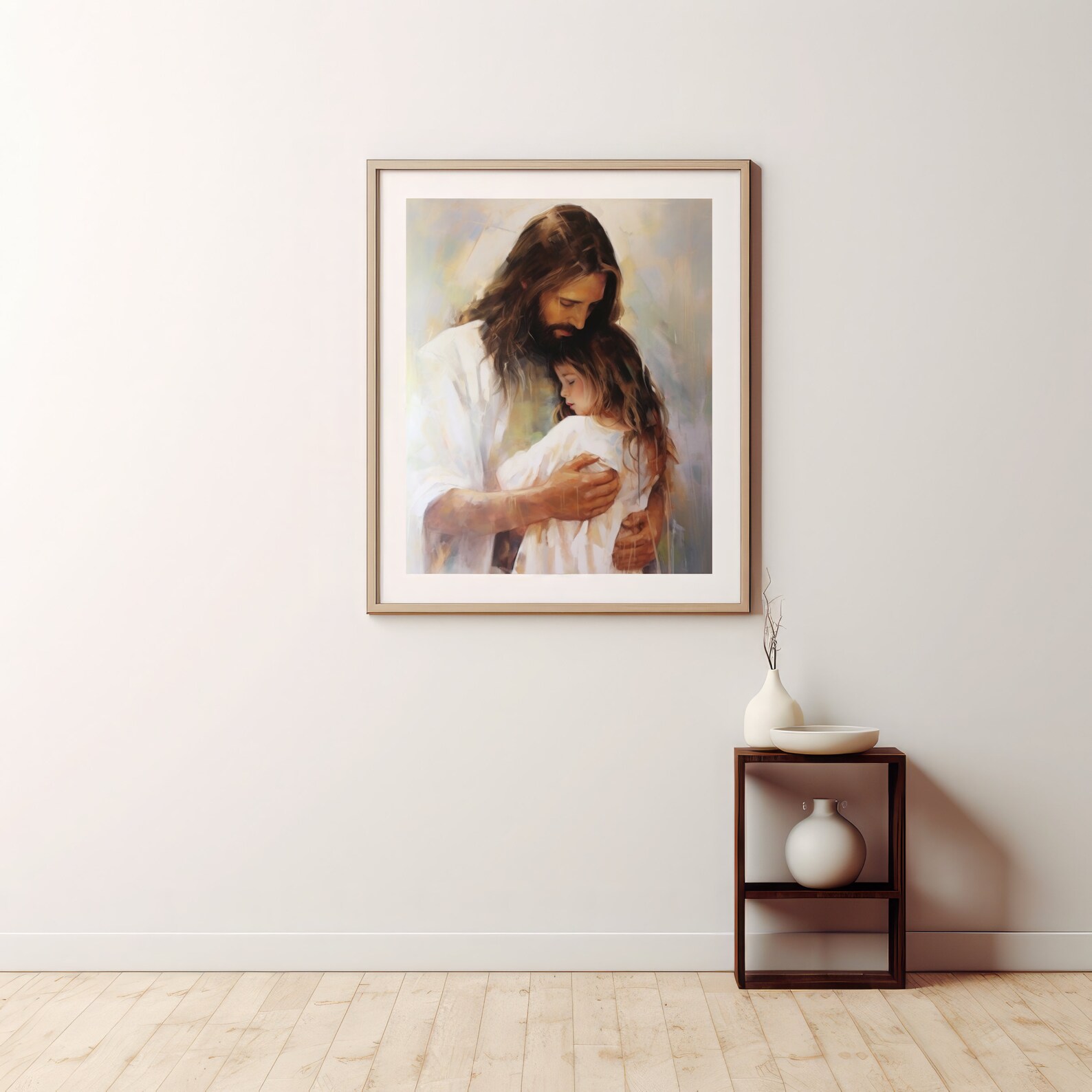 Our Savior's Love | Jesus Holds a Little Girl | Christian Art | LDS Art ...