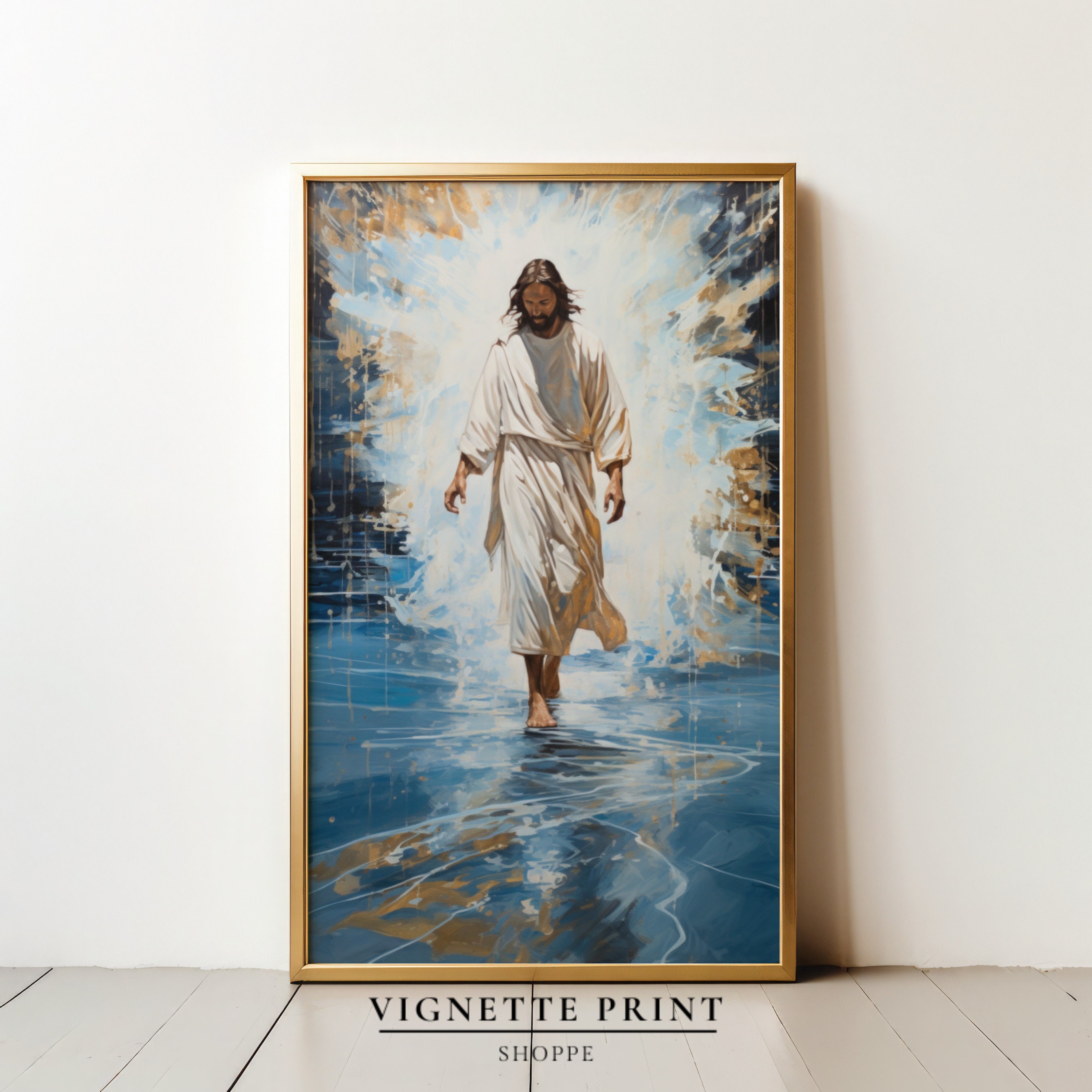 Jesus Walks on Water | Miracles of Jesus | Print Art | Christian Art ...