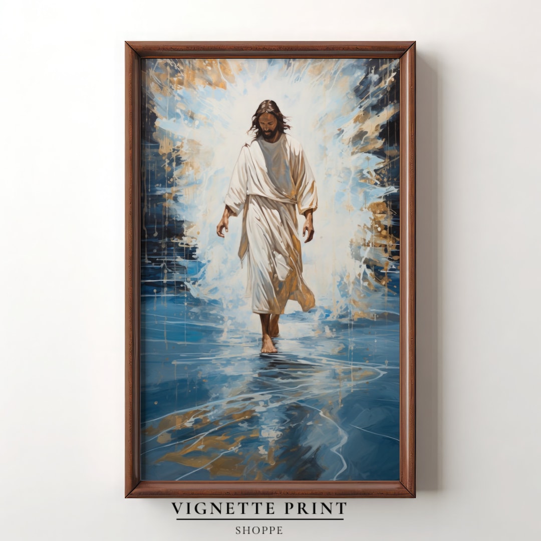 Jesus Walks on Water | Miracles of Jesus | Print Art | Christian Art ...
