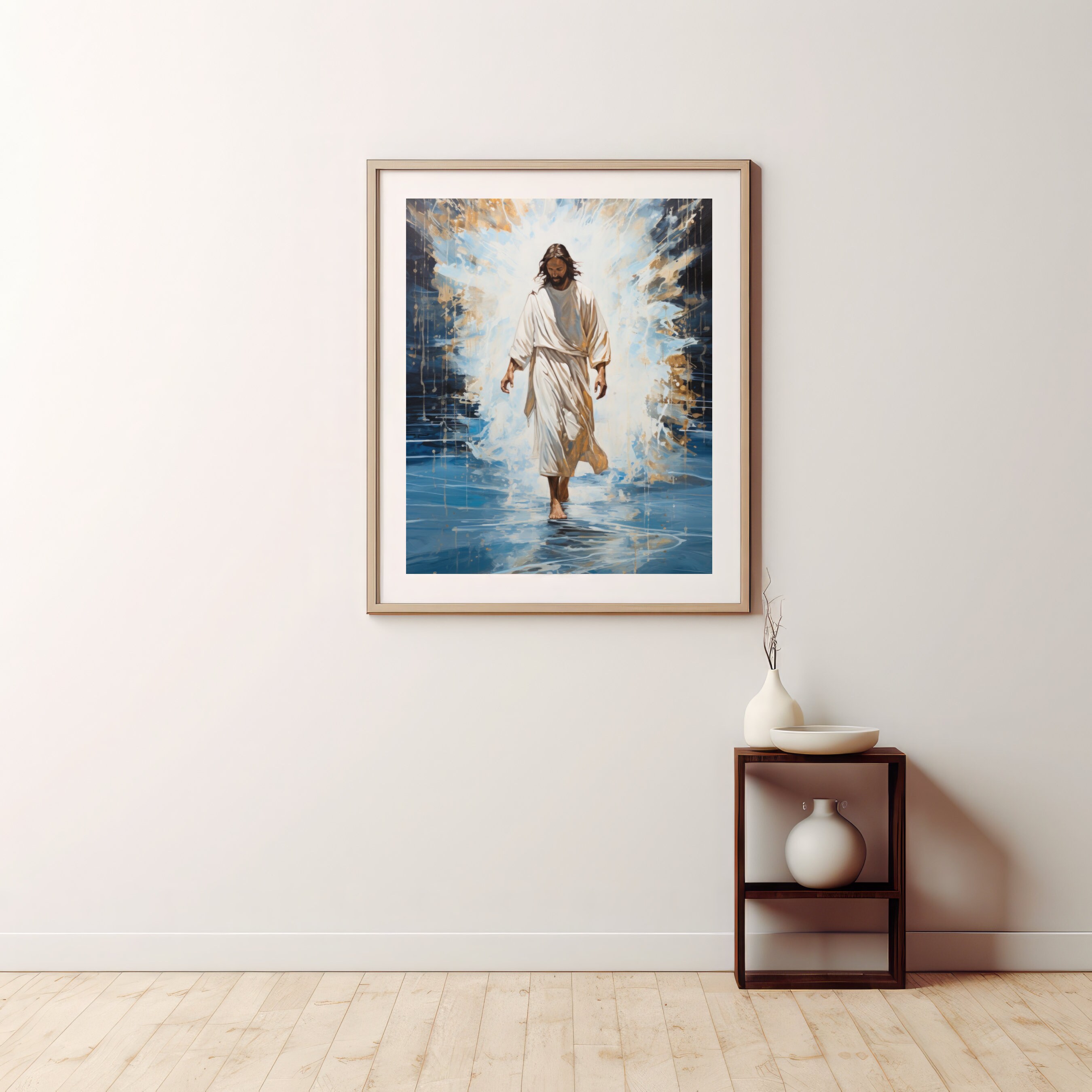Jesus Walks on Water Miracles of Jesus Print Art Christian Art Bible ...
