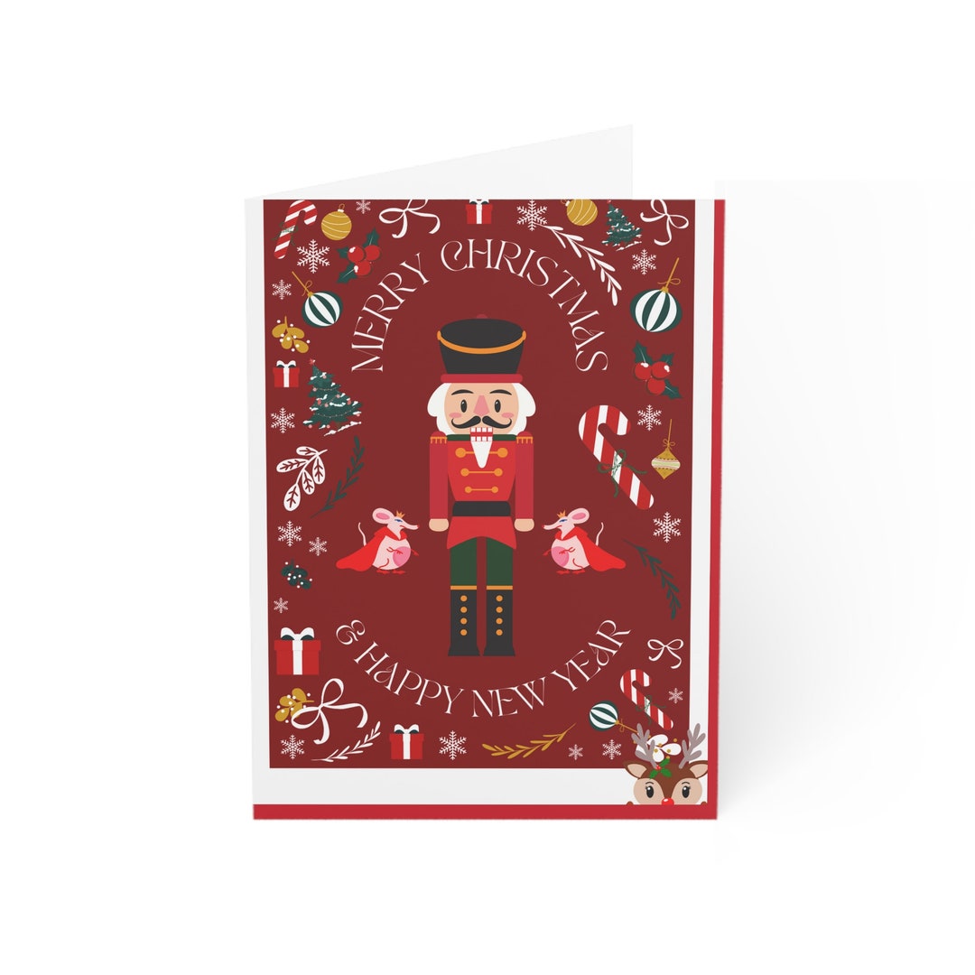 Nutcracker Christmas Cards Rudolph the Red Nose Reindeer - Etsy