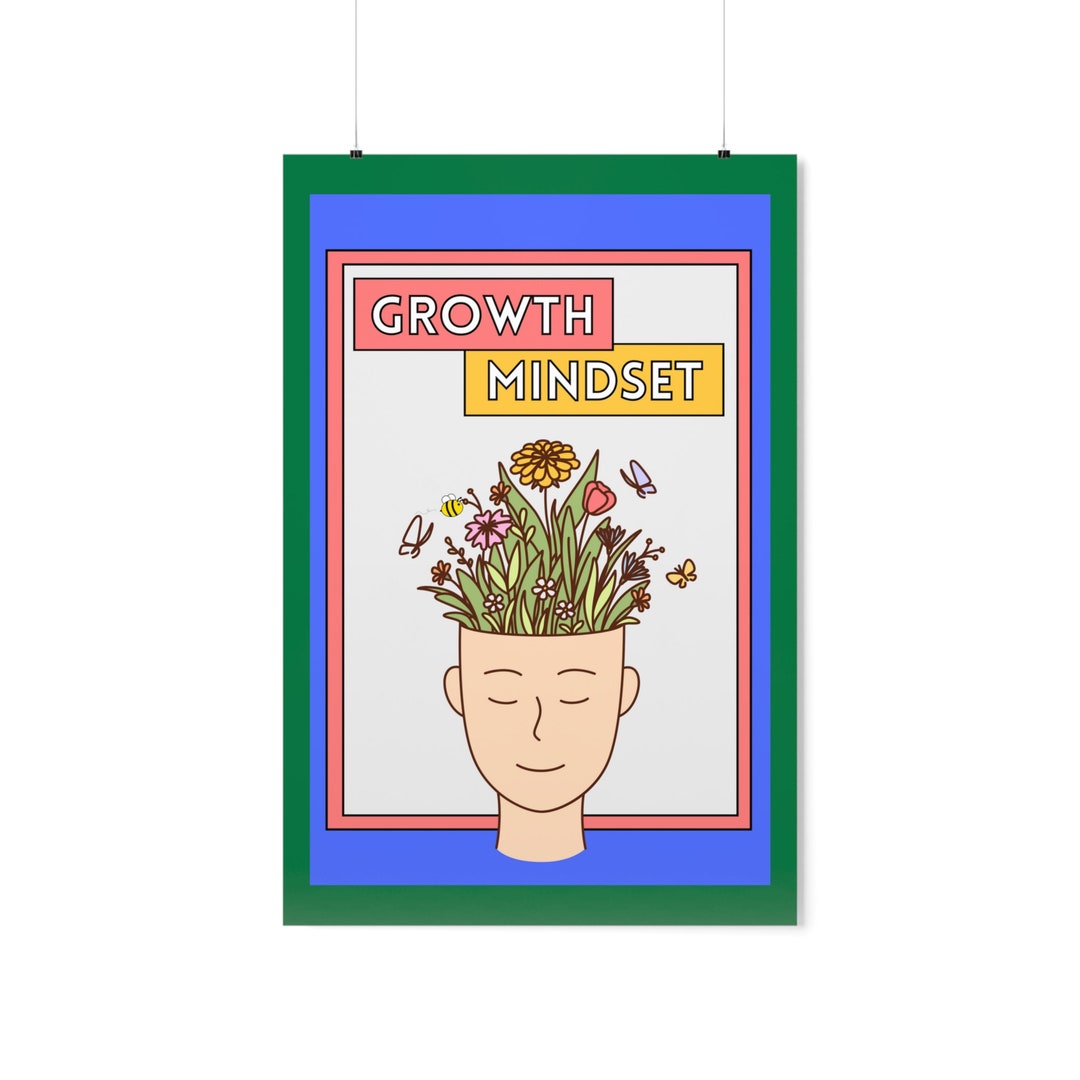 Motivational Mindset Growth Learn More Be Open Plants - Etsy