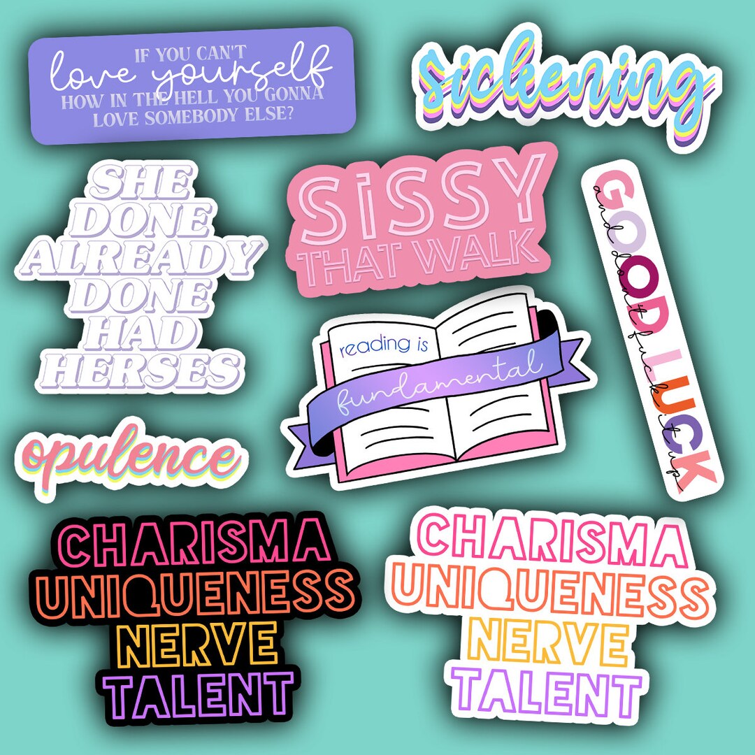 Rupaul's Drag Race 9-piece Sticker Set Drag Queen Bundle Decal - Etsy