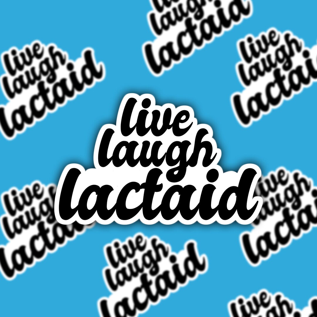Live Laugh Lactaid Lactose Intolerant Funny Sticker - Etsy