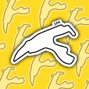Race Track | Circuit De Spa-francorchamps | Belgium | Sticker | Decal ...