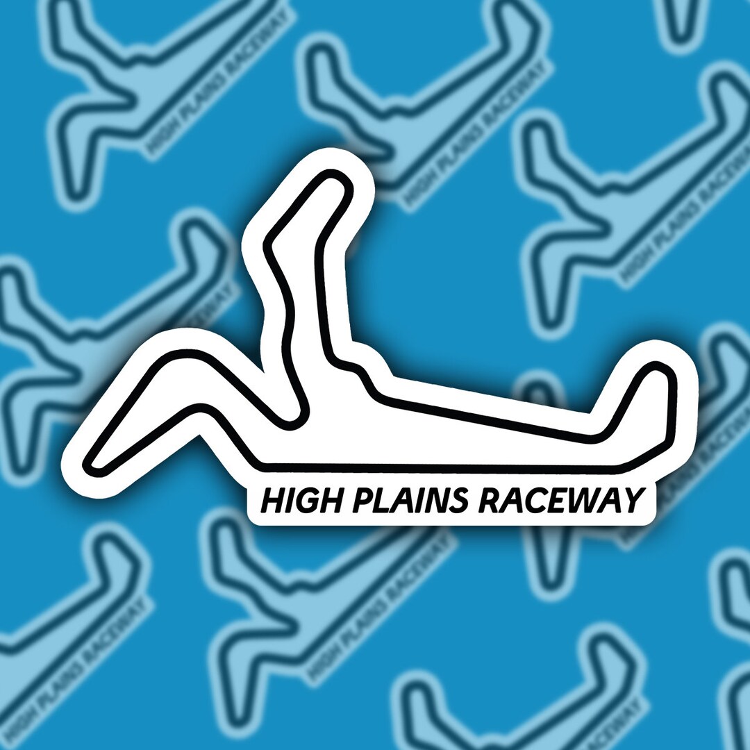 High Plains Raceway Vinyl Sticker, Colorado Race Track Decal - Etsy