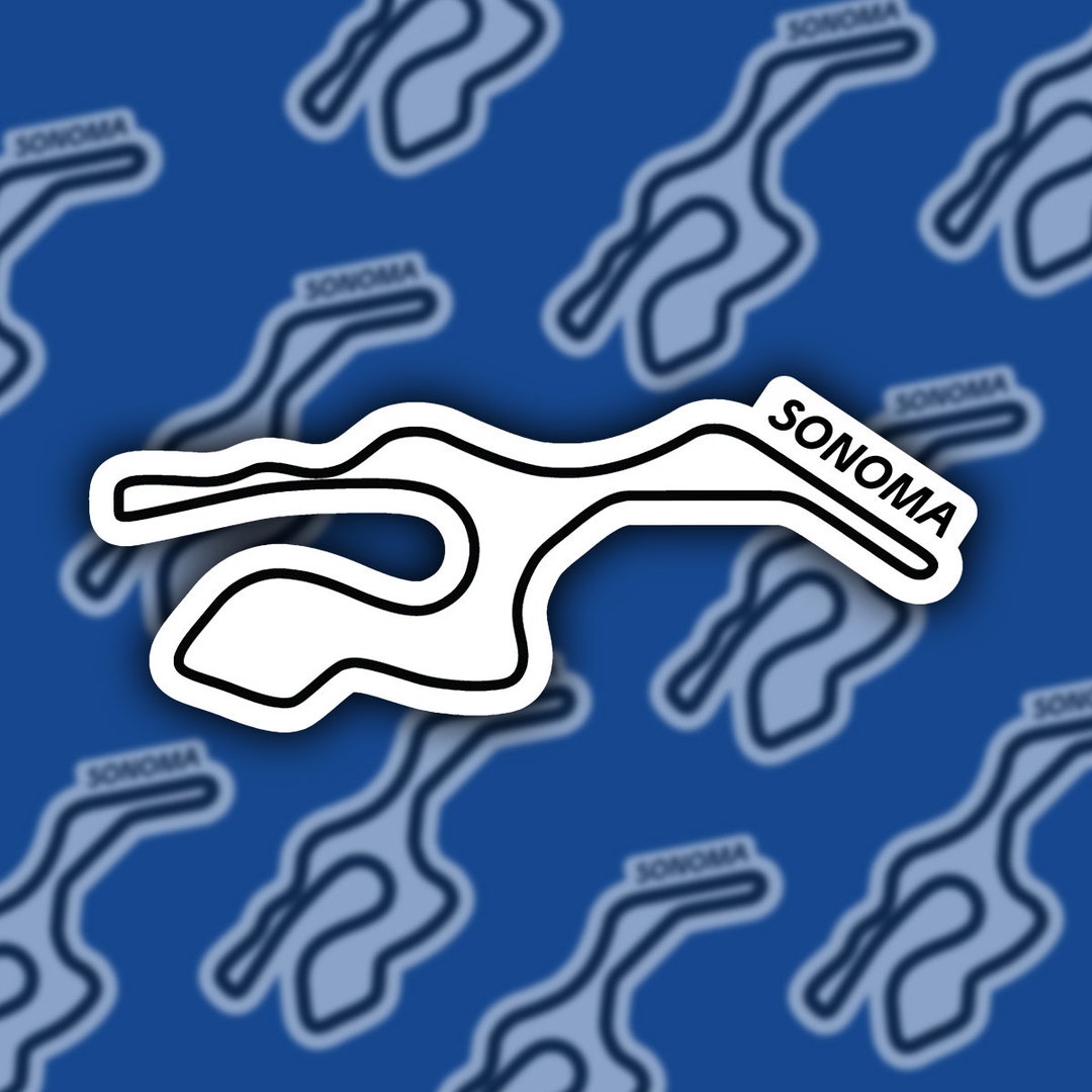Race Track | Sonoma Raceway | California | Sticker | Decal - Etsy