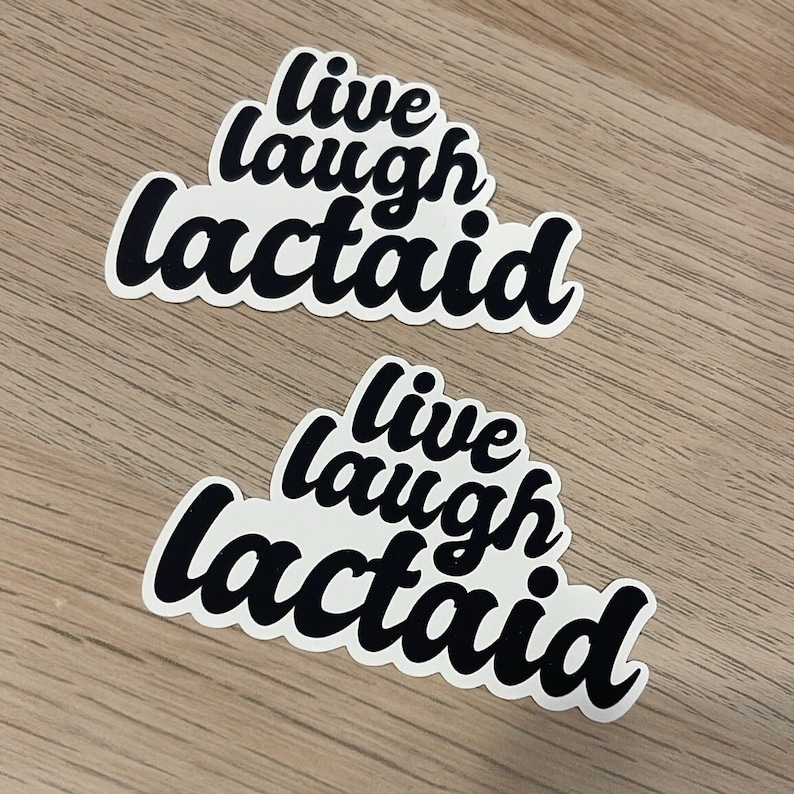Live Laugh Lactaid Lactose Intolerant Funny Sticker - Etsy