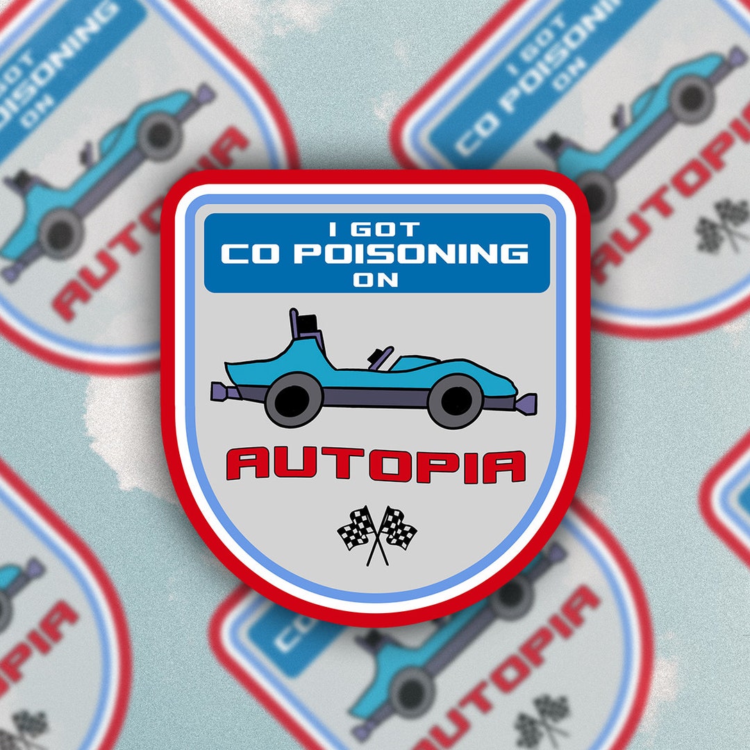 Autopia | Carbon Monoxide | CO | Poison | Funny | Cute | Sticker ...