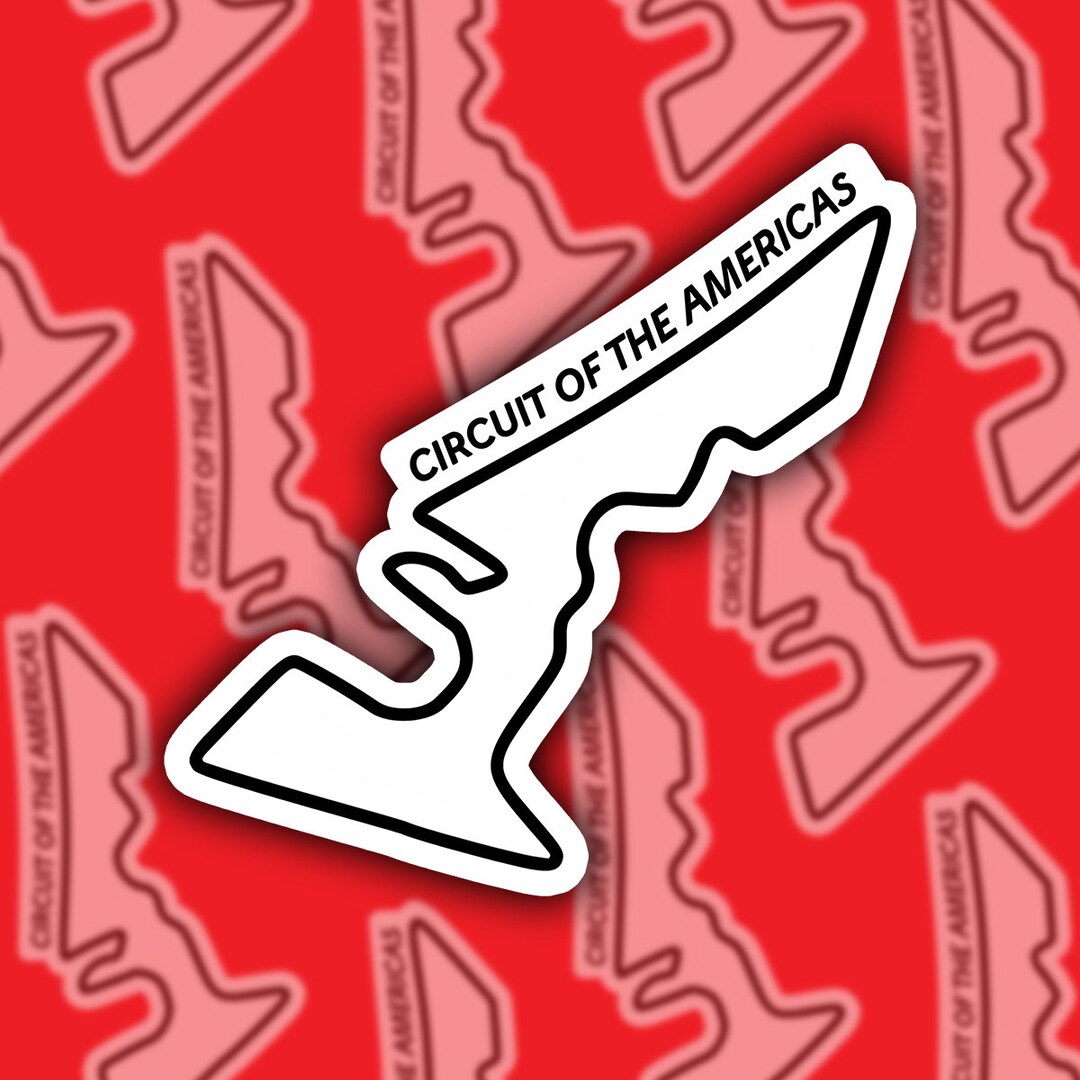 Race Track | COTA | Circuit of the America | Texas | Sticker | Decal - Etsy
