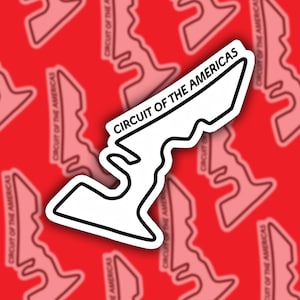Race Track | COTA | Circuit of the America | Texas | Sticker | Decal - Etsy