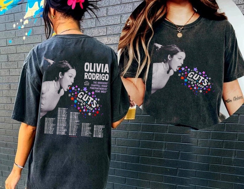 Olivia Rodrigo Guts Full Date Tour 2024 Shirt Olivia Rodrigo Etsy