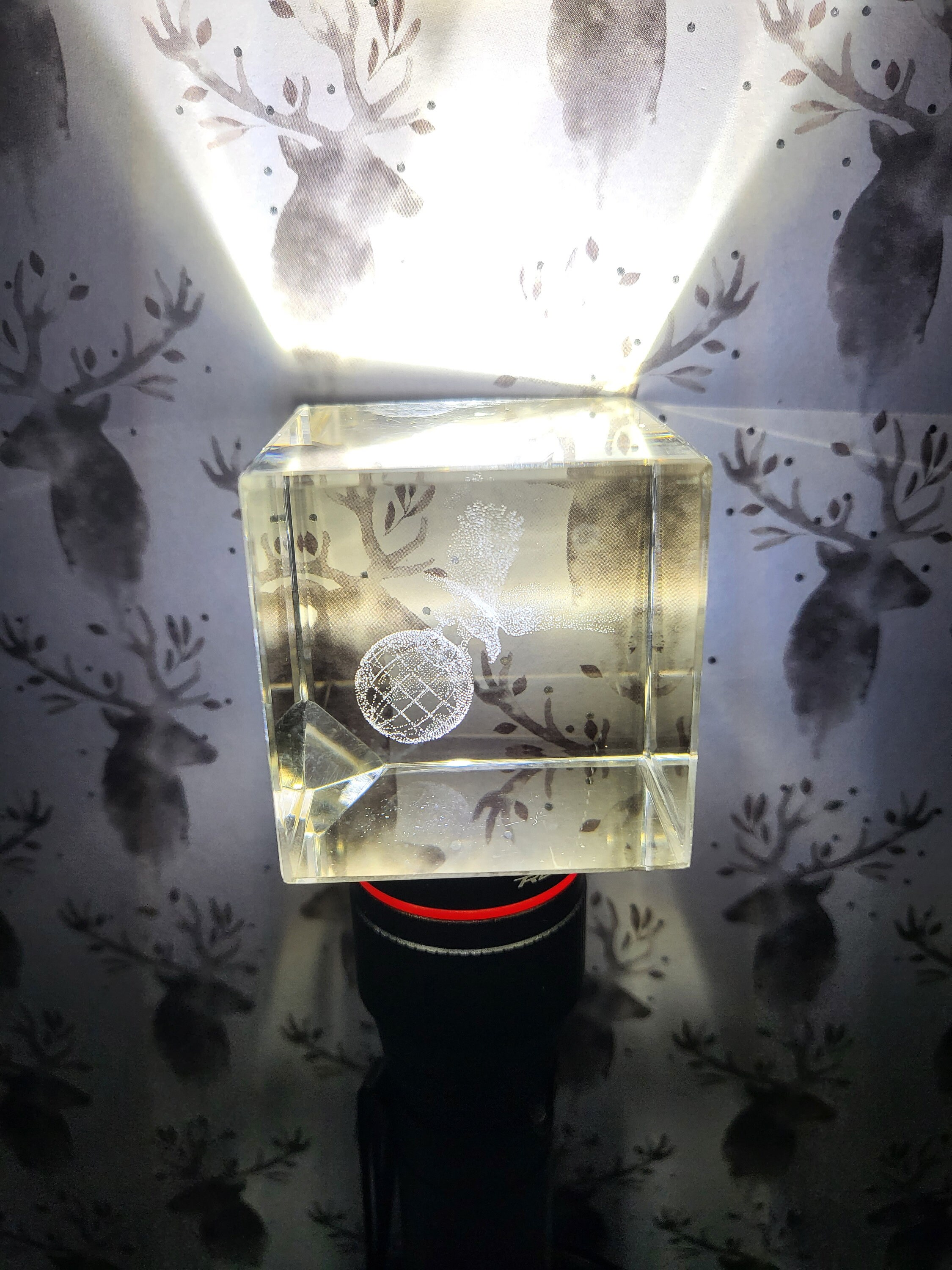 3D Laser Etched Crystal Paperweight - Etsy